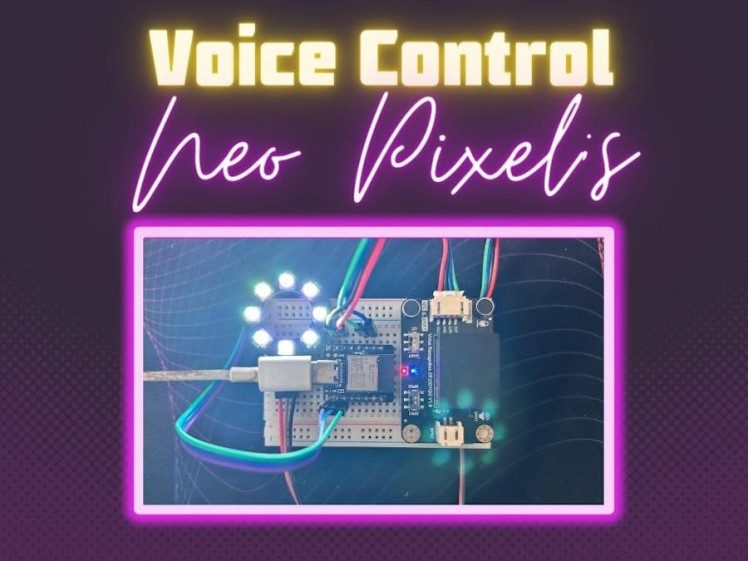 Voice-controlled Neo Pixels
