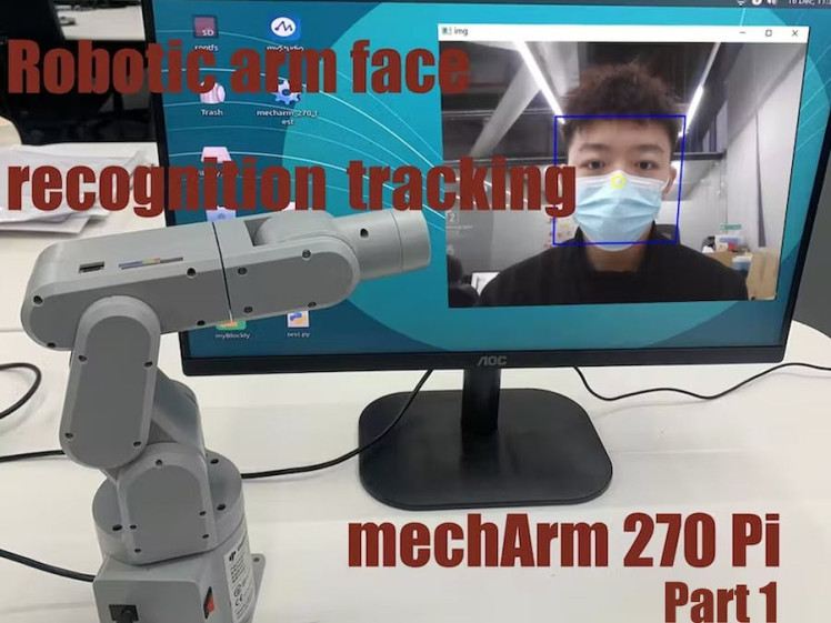 Robotic Arm Face Recognition Tracking Project Mecharm 270 Pi