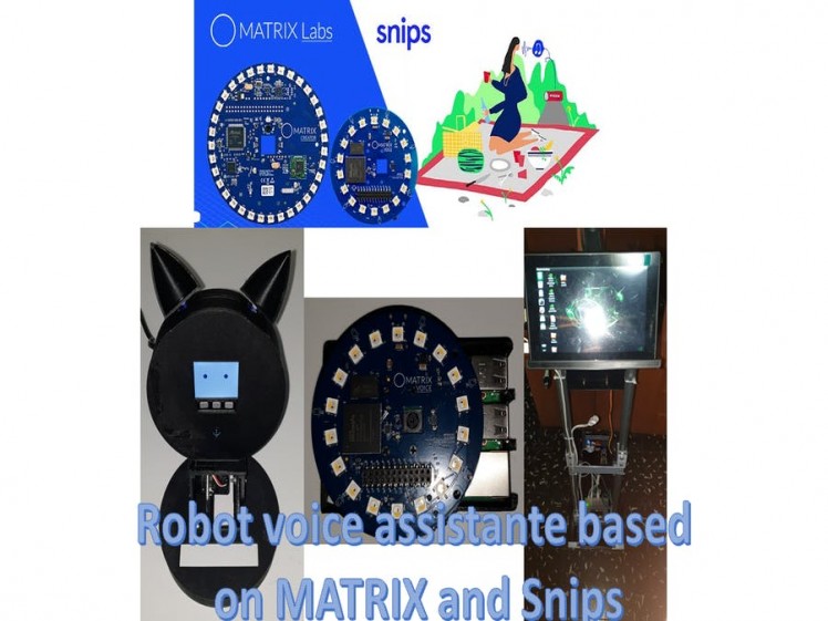 Robot Voice Assistante Based On Matrix And Snips