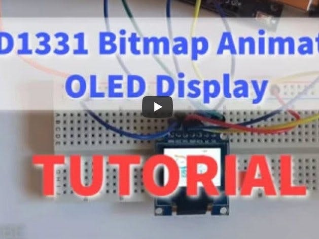 Bitmap Animation On Ssd1331 Oled Display Spi With Visuino