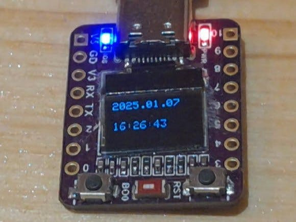 Esp32 C3 Oled Get Time And Date From Internet